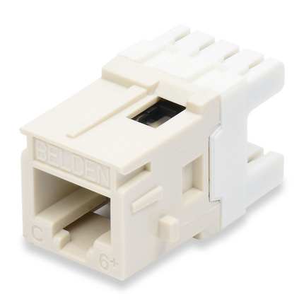 Belden MDVO Cat 6 Jack, White AX101065 - ATI Cables